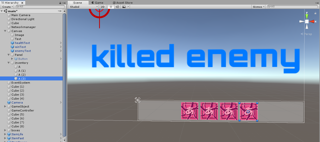 Unity+Photonの対戦FPS:UIを使用したカードゲームtutorialを応用してインベントリを作ってみました | Tomoarch 建築とプログラミングと